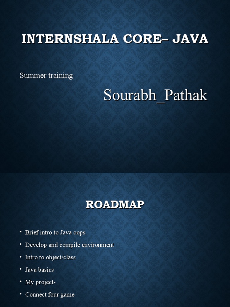 Internshala Core - Java | PDF | Java (Programming Language) | Class (Computer Programming)