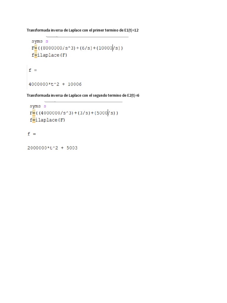 A1 Ecuaciones Matlab | PDF