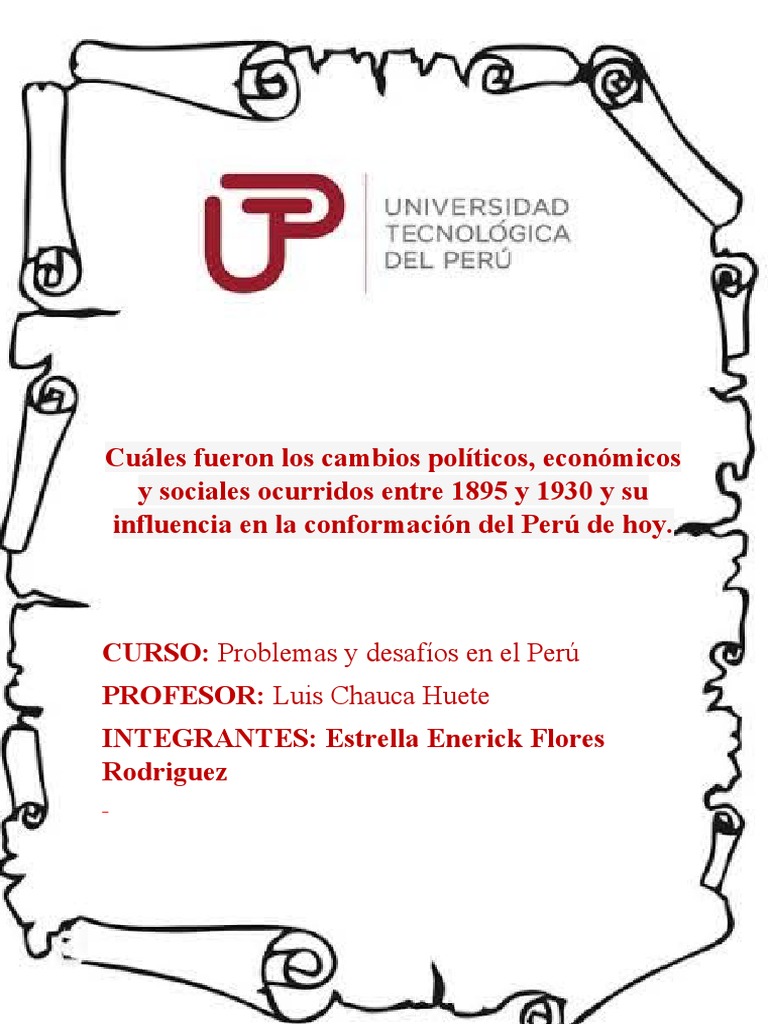 Pc1 Enerick Flores Py Desafios en El Peru | PDF | Perú | Deuda