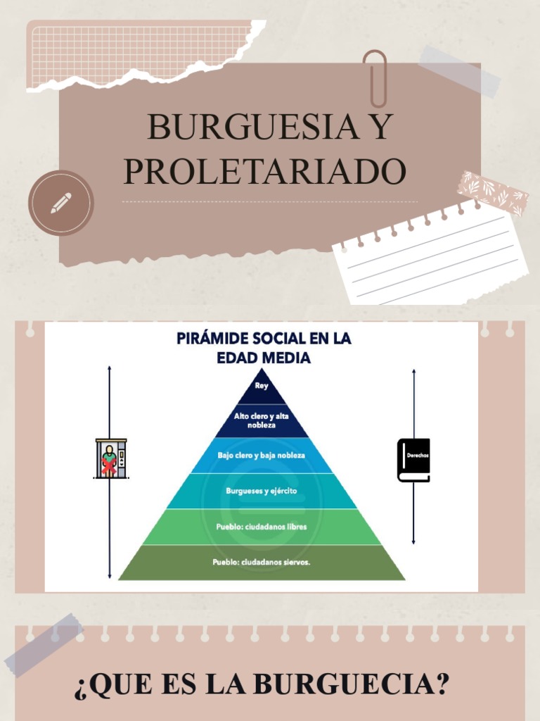 Burguesía y Proletariado: Clases Sociales | PDF | Burguesía | Materialismo