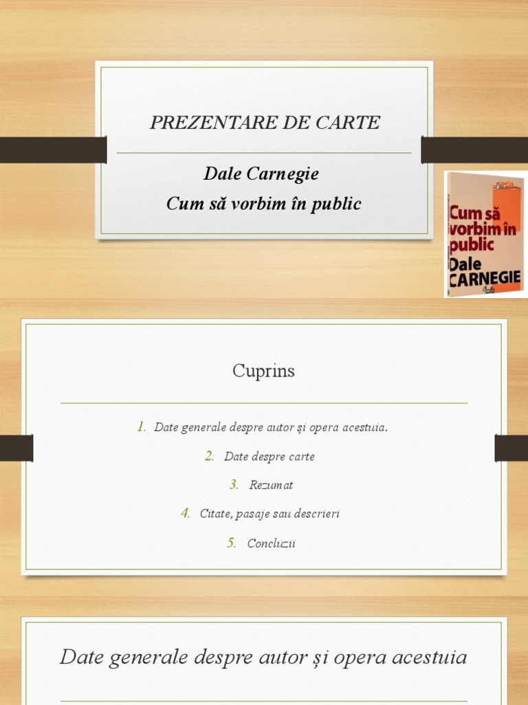 Prezentare Carte Model | PDF