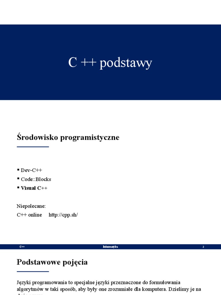 01 - C Z Plusem - Pojä Cie Klasyfikacja Przyklady | PDF