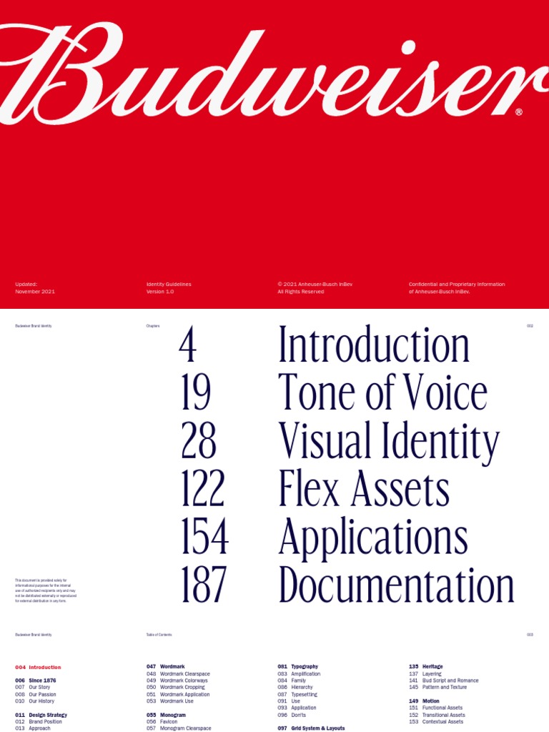 Budweiser Brandbook | PDF | Anheuser Busch | Typefaces
