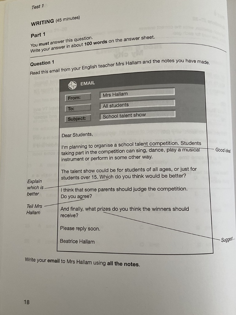 b1 Writing Practice With Sample Responses | PDF