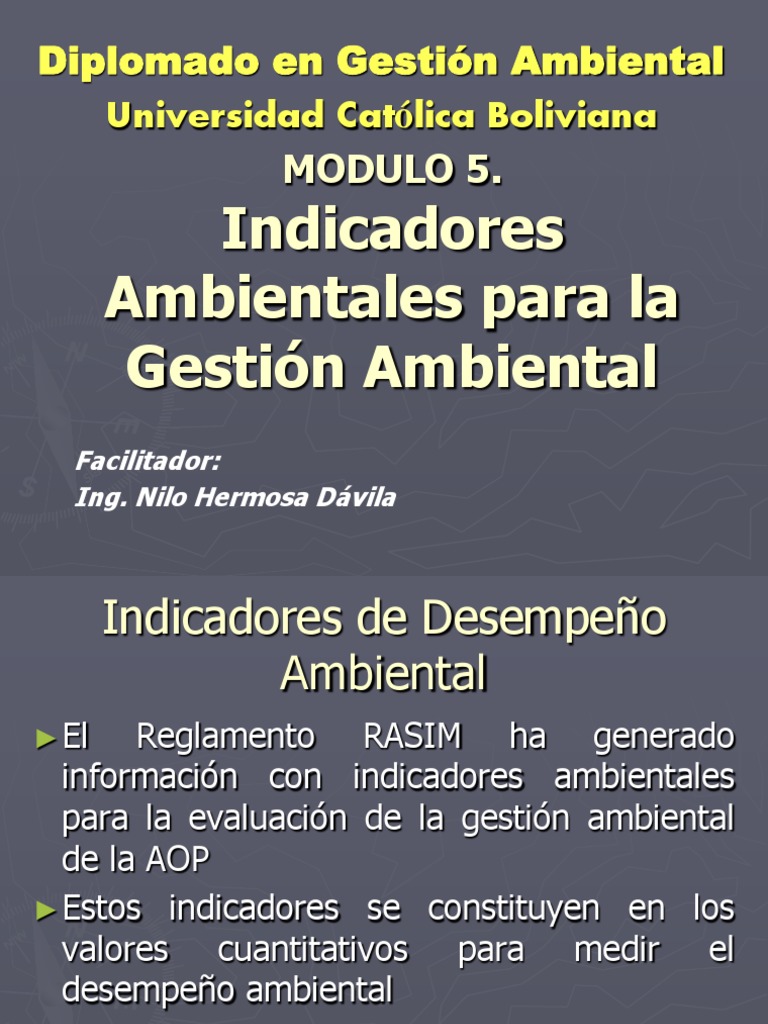 Módulo Cinco 5.indicadores Ambientales | PDF | Combustión | Agua