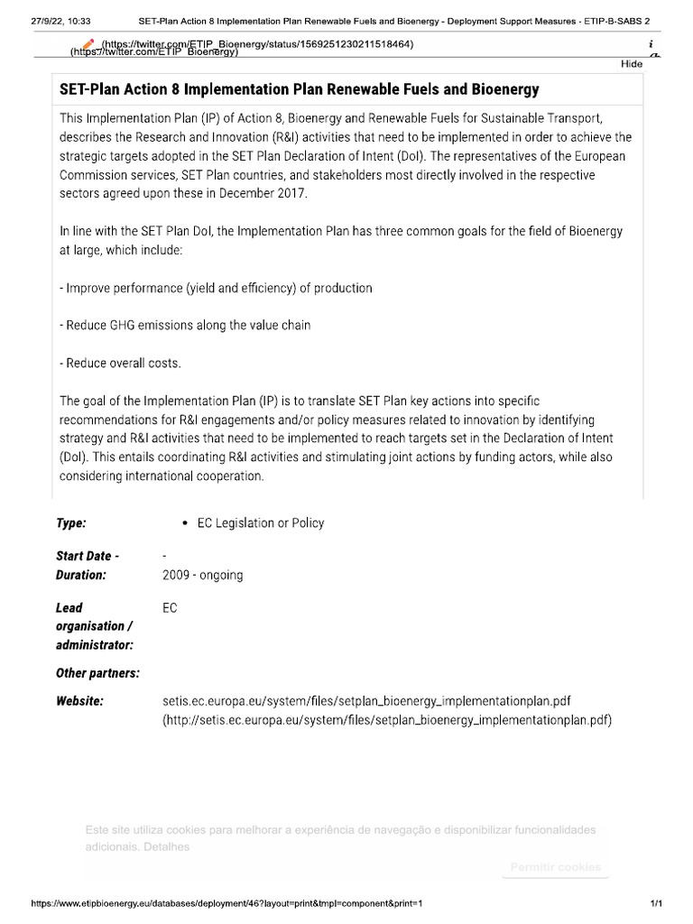 SET Plan Action 8 | PDF