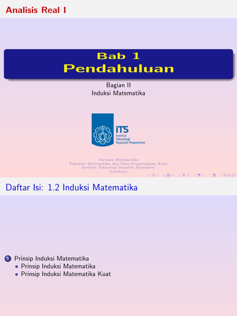 Analisis Real I Bab 1-2 | PDF