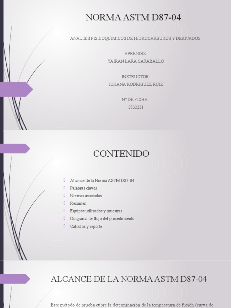 Norma Astm d87-04 | PDF | Punto de fusion | Termómetro