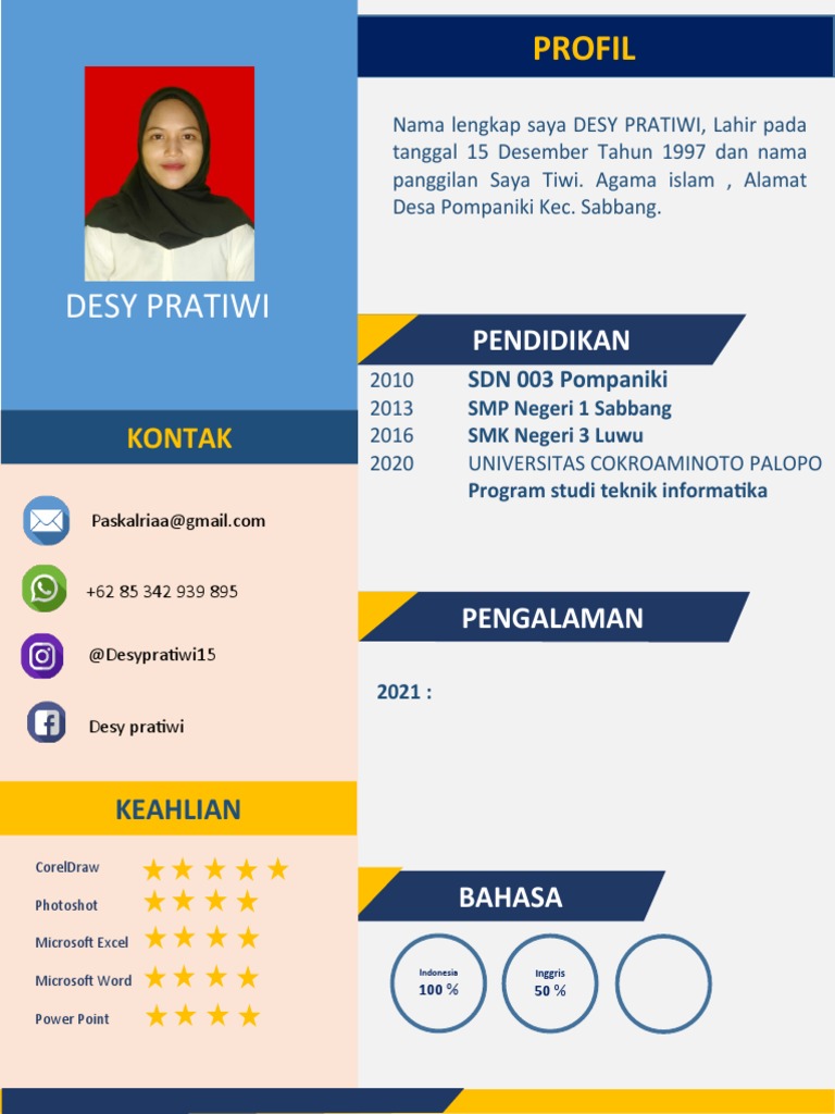 Contoh CV 1 | PDF
