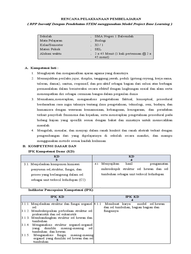 Rencana Aksi Pak Bayu | PDF