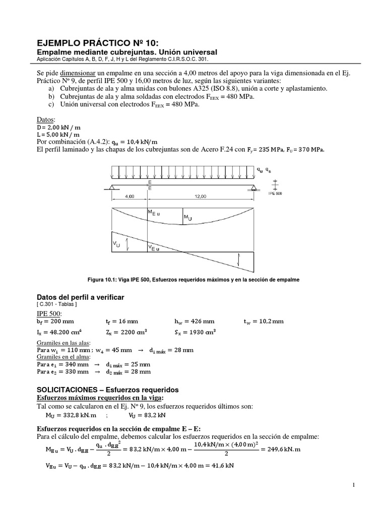 Empalme de Vigas IPE en Acero | PDF | Pandeo | Ingeniería de Edificación