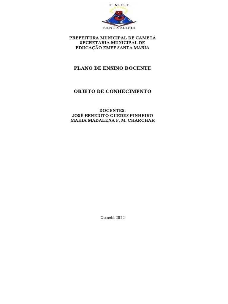 Plano de Ensino 3º A e B 2021 Completo | PDF | Sílaba | Linguística