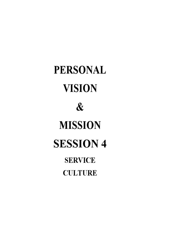 Service Culture Session 4 REPORT | PDF | Goal | Strategic Planning