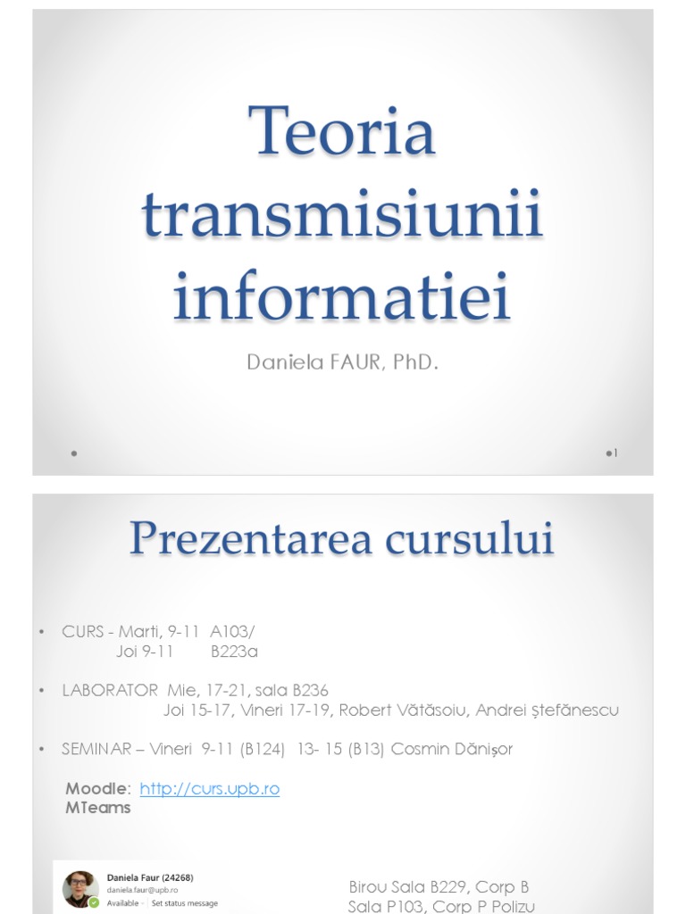 Curs 1 | PDF