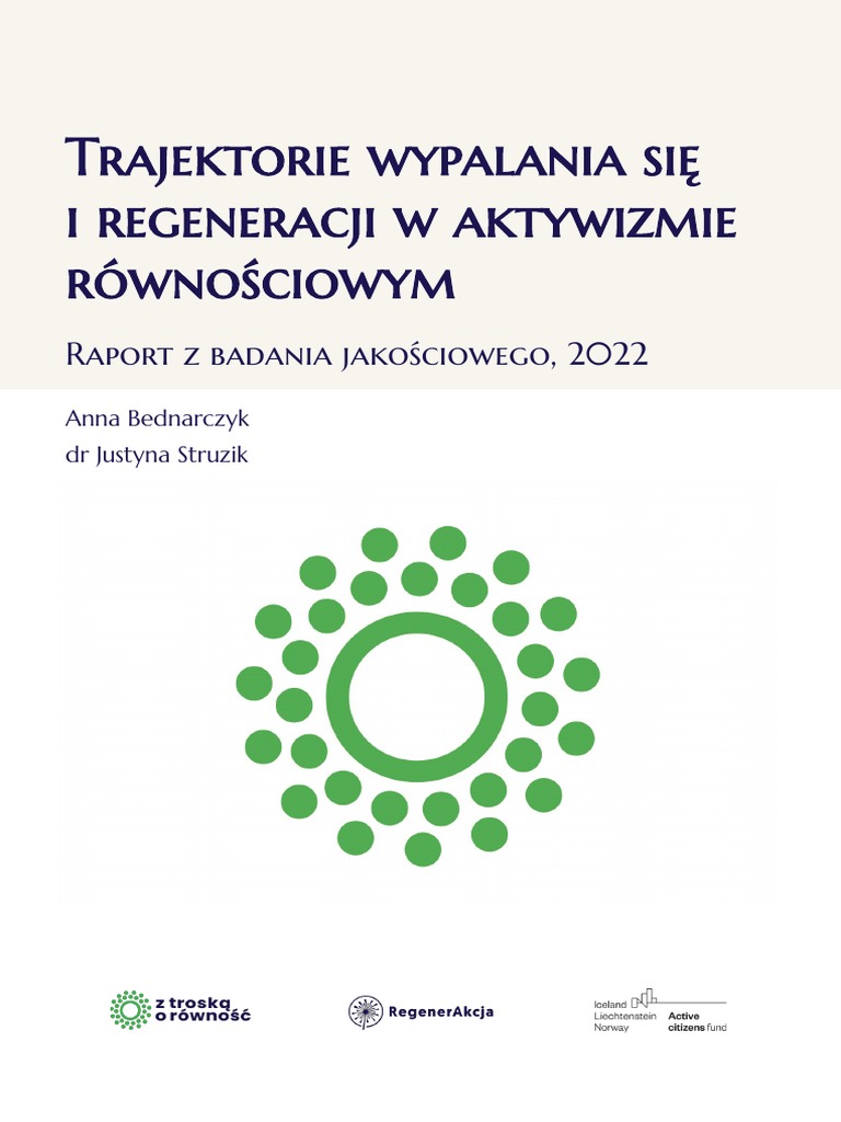 Raport Z Badania Jakościowego "Trajektorie Wypalania Się I Regeneracji ...