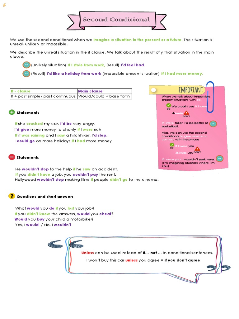 Second Conditional | Download Free PDF | Language Mechanics | Syntax