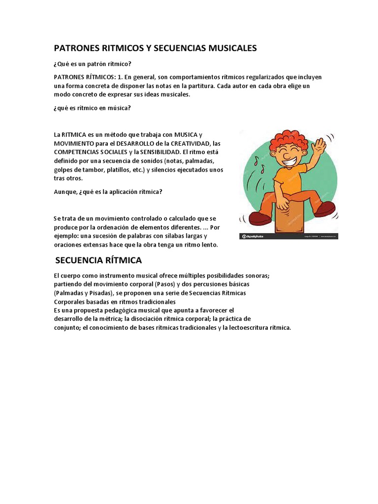 Patrones Ritmicos y Secuencias Musicales | PDF