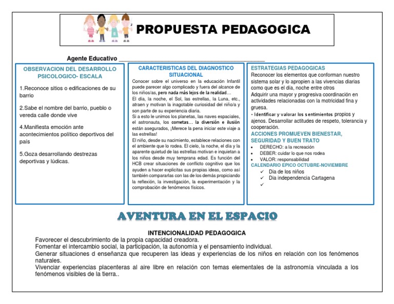 Propuesta Pedagogica ESPACIO | PDF