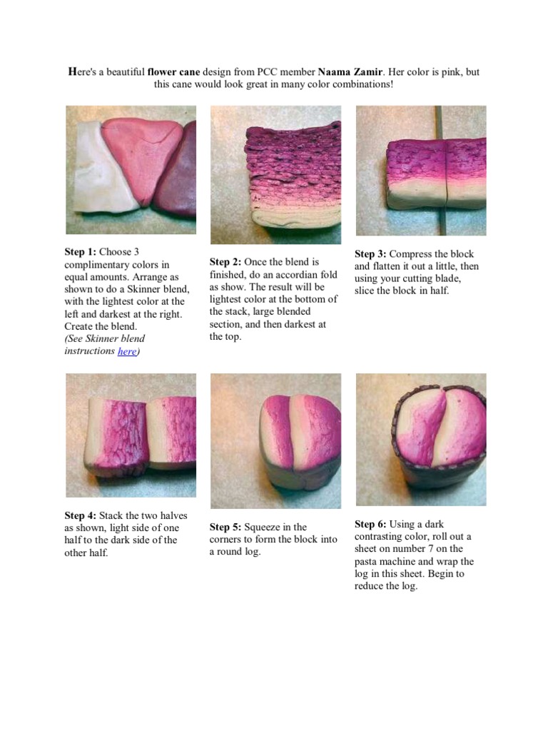 Floare Roz Fimo | PDF