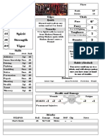 Pulp Alley FILLABLE CHARACTER CARDS - V2.1 | PDF