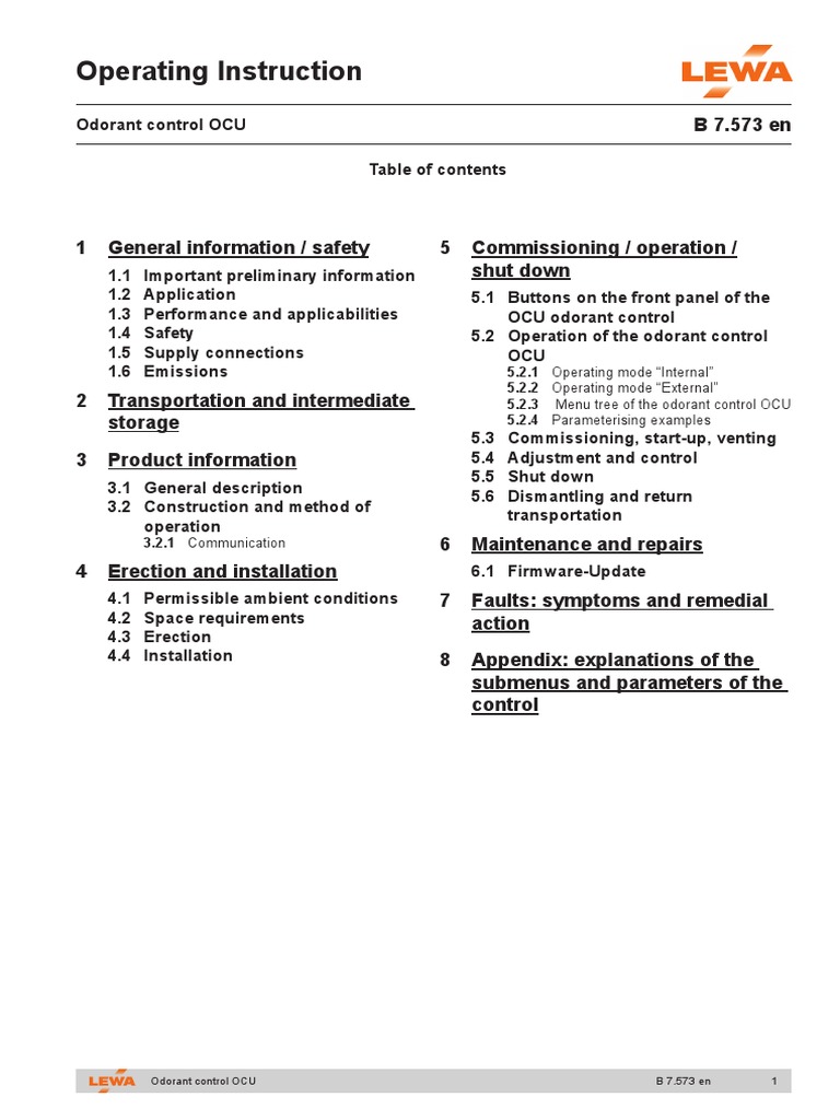 Operating Instruction | PDF | Power Supply | Electricity