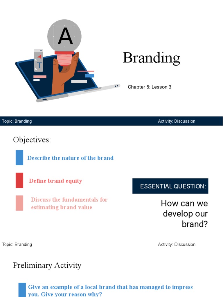 Chapter 5 - Lesson 3 and 4 - Branding | PDF
