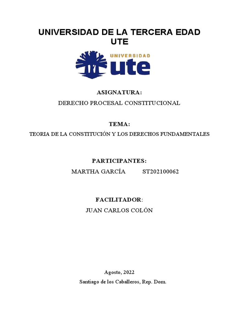 Teoria De La Constitución Y Los Derechos Fundamentales Pdf