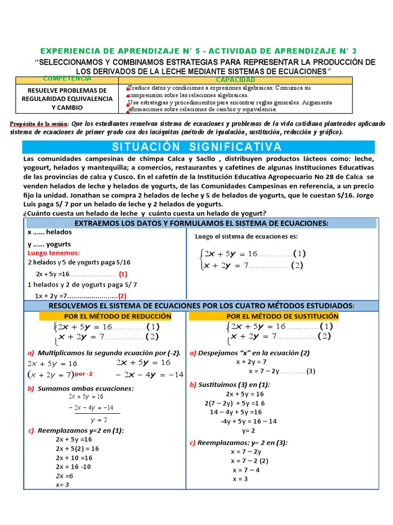 Experiencia de Aprendizaje N 4 - Actividad de Aprendizaje N 3 | PDF ...