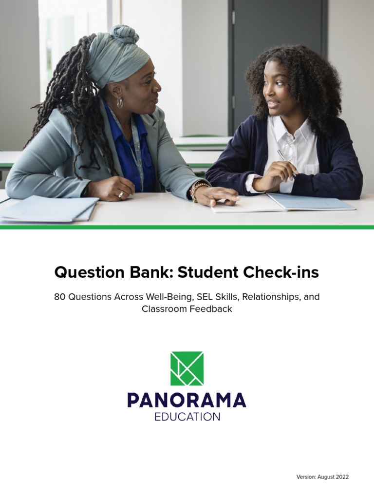 Check Ins Question Bank Panorama SEL | PDF | Cognitive Science | Psychology