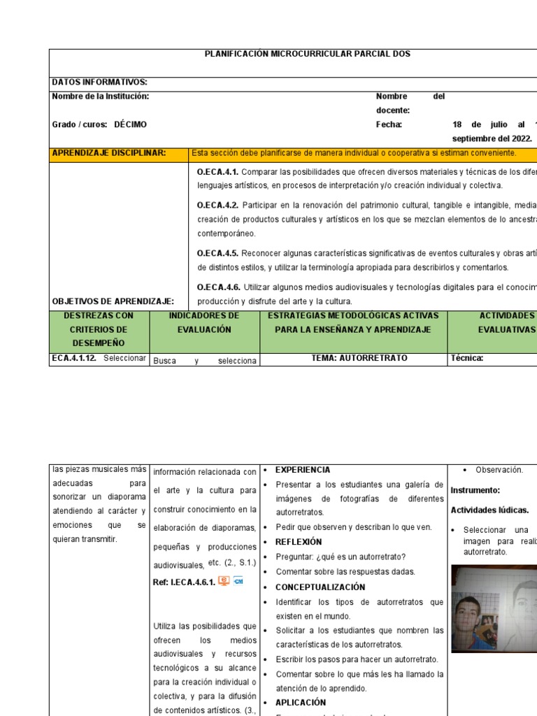 Eca 10mo Parcial 2 | PDF | Pinturas | Teatro