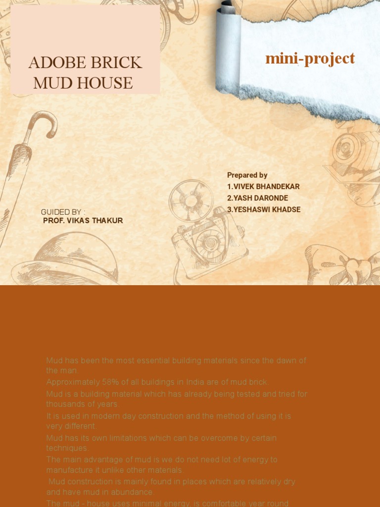Advantages and Methods of Mud Houses | PDF | Building Materials | Brick