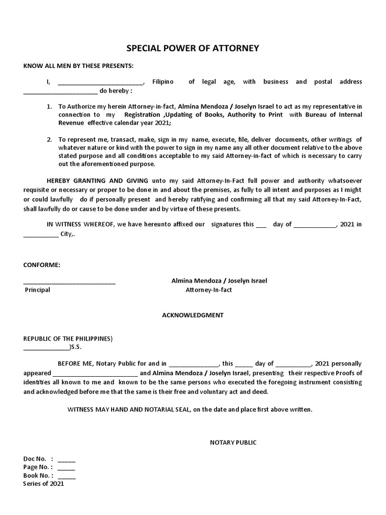 SPA BIR Registration. Format | PDF SPA BIR Registration. Format | PDF