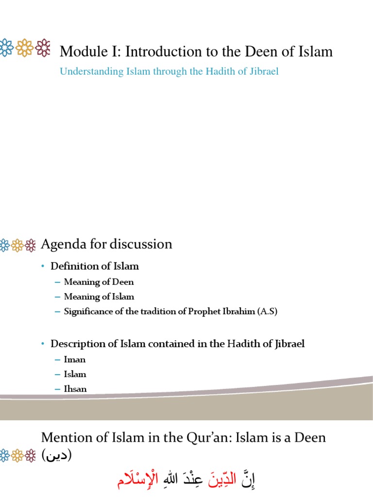 Slides For Module 1 - Hadith of Jibrael | Download Free PDF | Hadith ...