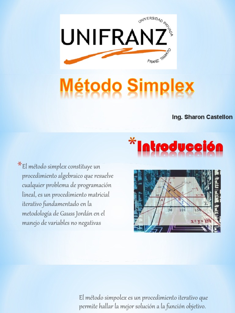 Método Simplex | PDF | Matemáticas | Análisis matemático