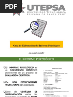 Modelo de Informe Psicológico | PDF | Sicología | Desorden hiperactivo y deficit de atencion