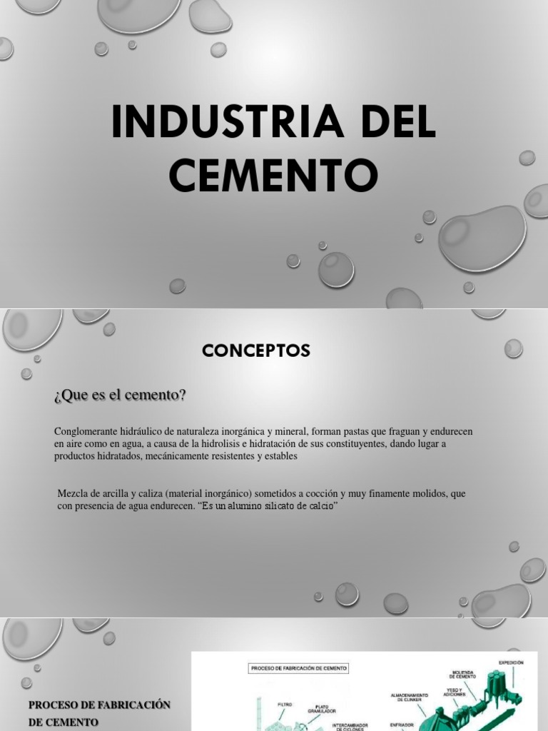 Industria Del Cemento 1 | PDF | Cemento | Materiales