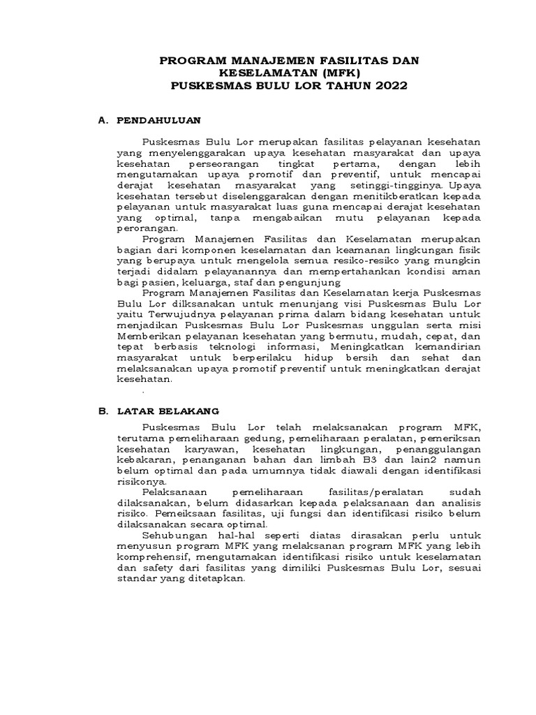 1.4.1.1 Program MFK | PDF