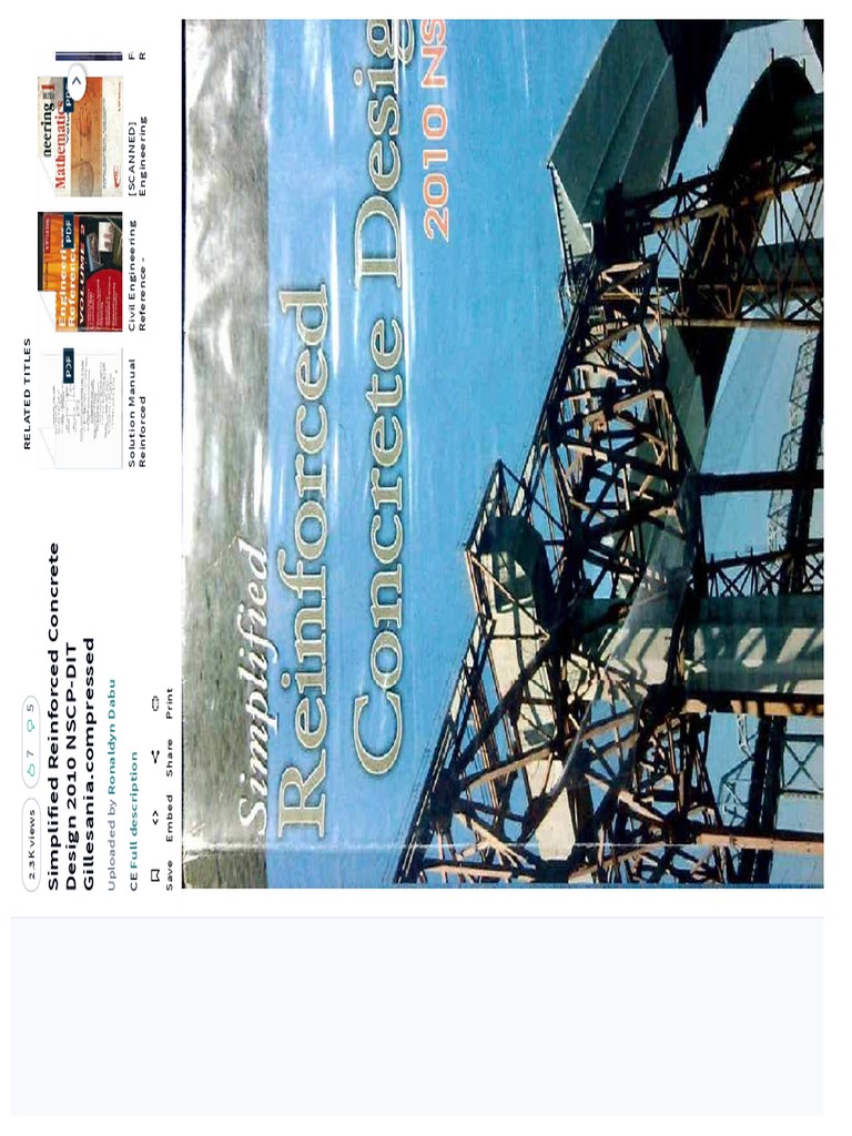 Simplified Reinforced Concrete Design Manual from 2010 NSCP-DIT ...