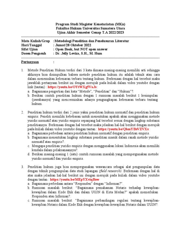 UAS MPH 28 Okt 2022 | PDF