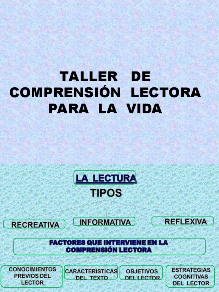 Taller De Comprension Lectora 2010 Pdf