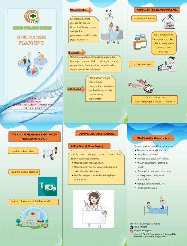 Leaflet Discharge Planning Tajodin Noor | PDF