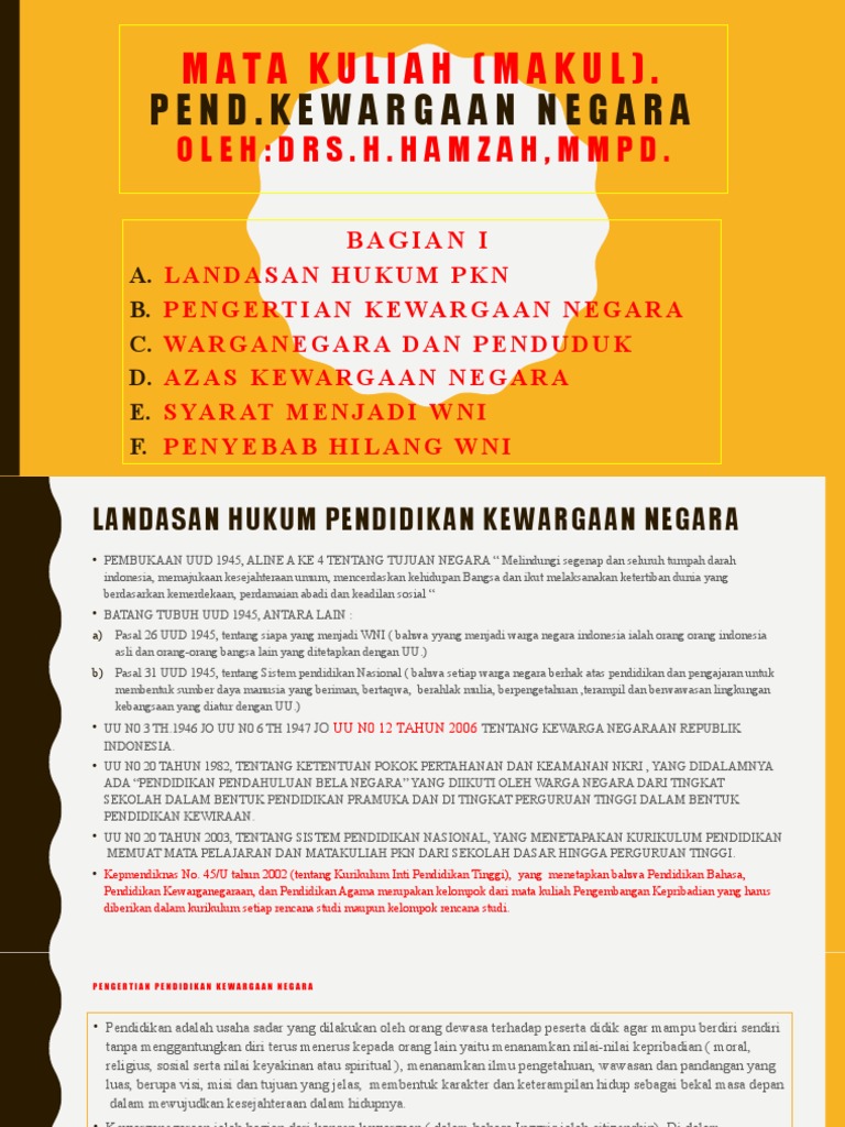 Materi PKN Dengan Penjelasan Singkat. | PDF | Ilmu Sosial