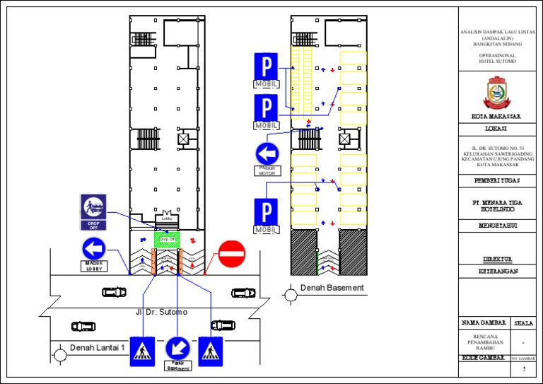 Denah Basement: Mobil | PDF