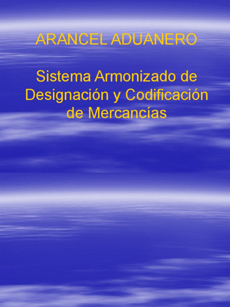 Arancel Aduanero | PDF | Arancel | El comercio internacional