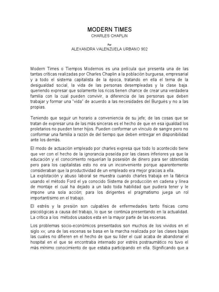 Modern Times | PDF | Ciencias sociales | Historia