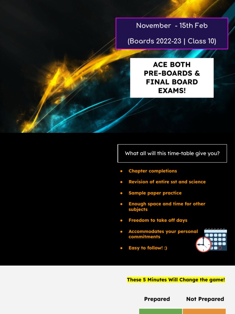 Time Table Boards 10 | PDF