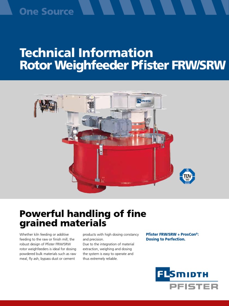FLS Pfister Technical Data FRW - 2011 | PDF