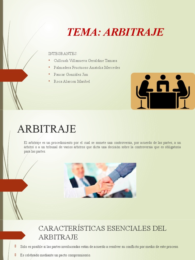 Grupo 6 Arbitrajes | PDF | Arbitraje | Principios éticos