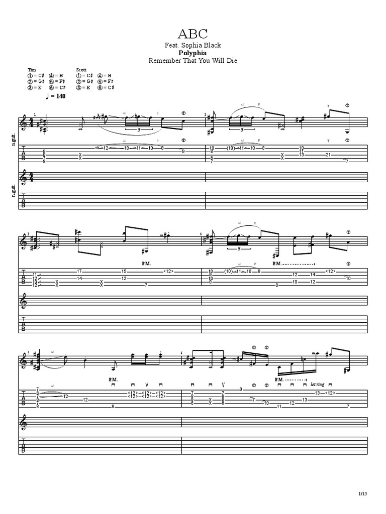 ABC Guitar Tab | PDF