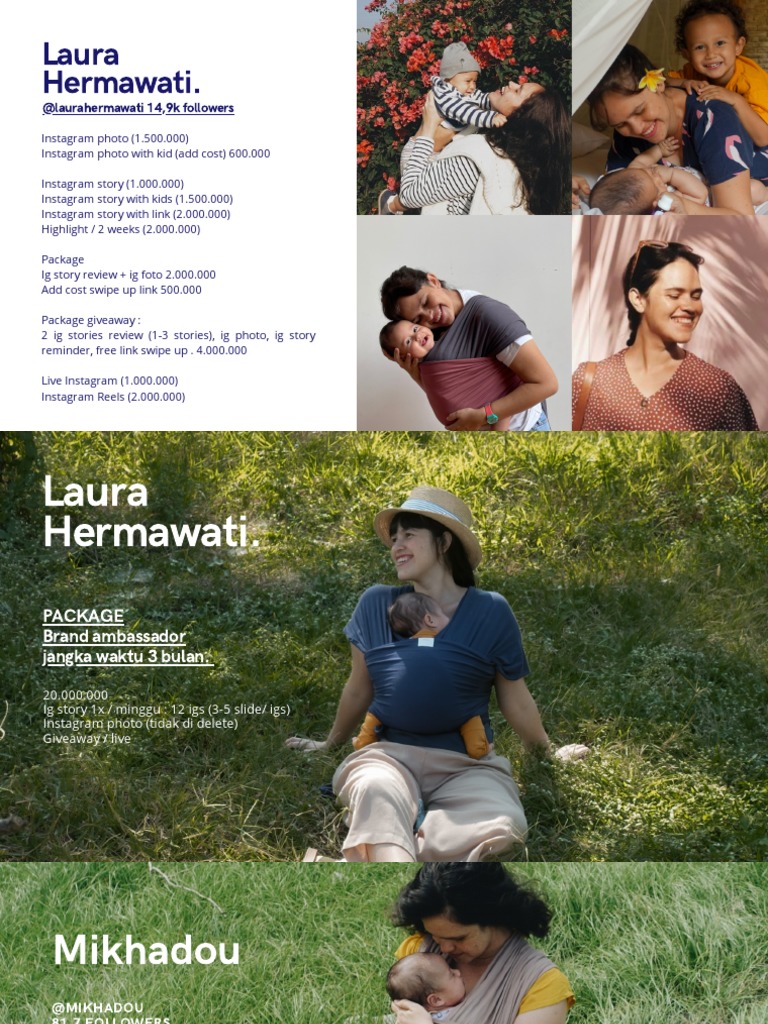 Rate Card - Bonjour Laura | PDF